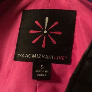 Isaac Mizrahi | Jackets & Coats | Isaac Mizrahi Live Leather Jacket ...